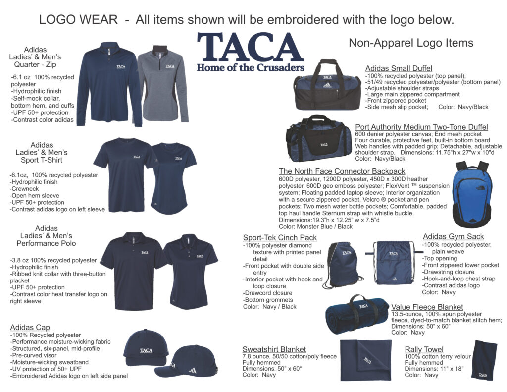 TACA Logo Wear - Tennessee Avenue Christian Academy